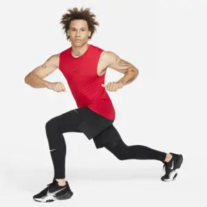 Nike Pro Dri-fit Slim Sleeveless Top - Red