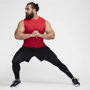Nike Pro Dri-fit Slim Sleeveless Top - Red