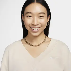Nike Sportswear Phoenix Fleece Cropped V-neck Top
