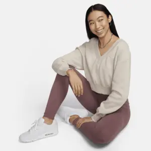 Nike Sportswear Phoenix Fleece Cropped V-neck Top