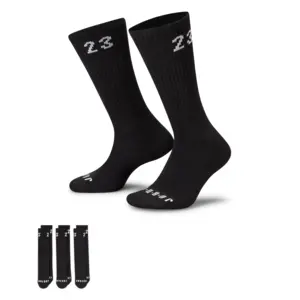 JORDAN Essentials Crew Socks - Black