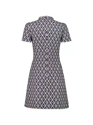 Valentino Garavani Toute La V Jacquard Mini Dress - Neutrals