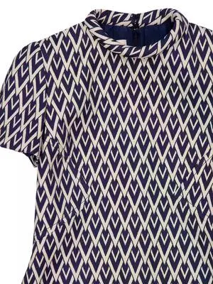 Valentino Garavani Toute La V Jacquard Mini Dress - Neutrals