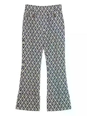 Valentino Garavani Toute La V Jacquard Trousers - Blue