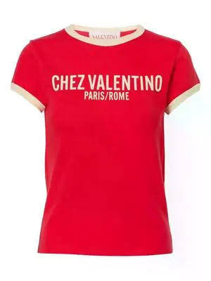 Valentino Garavani Chez -print T-shirt - Red