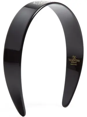 Valentino Garavani Vlogo Headband - Black