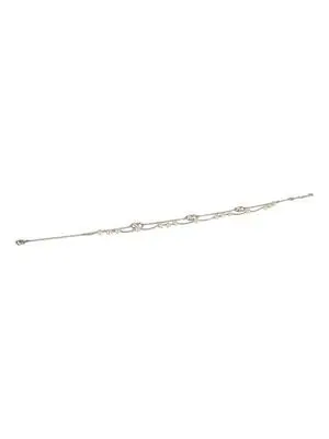 Valentino Garavani Vlogo Signature Metal Necklace With Swarovski Pearls - Silver