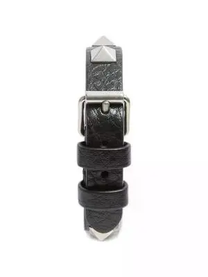 Valentino Garavani Rockstud Leather Bracelet - Black