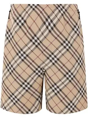 Burberry Check Twill Shorts