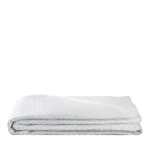 DEA LUXURY LINENS Dea Palm Beach Vicky Quilted Sateen Coverlet, Queen - White/silver