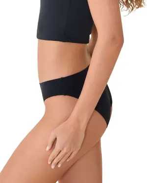 ANDIE Low Rise Bikini Bottom - Black