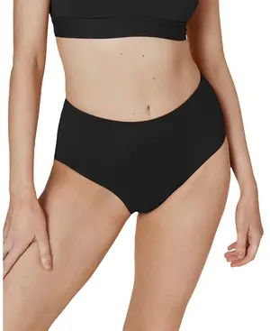 ANDIE High Waisted Bikini Bottom - Black