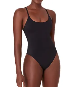 ANDIE Amalfi Long Torso One Piece Swimsuit - Black