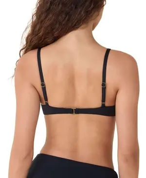 ANDIE Santorini Knot Front Bikini Top - Black