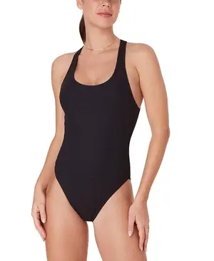 ANDIE Tulum Crossback One Piece Swimsuit - Black