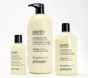 PHILOSOPHY Purity One Step Facial Cleanser 3pc Collection - One-color