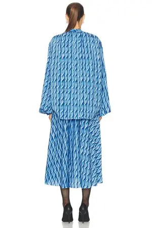 Balenciaga Double Sleeve Midi Dress