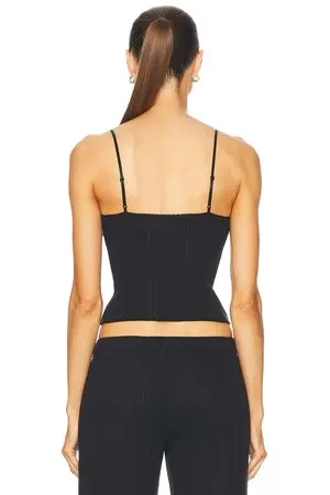 COU COU The Long Cami Top - Black