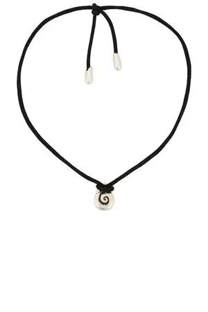 SOPHIE BUHAI Nautilus Choker - Sterling Silver & Cotton Satin