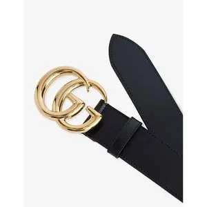 Gucci Logo-buckle Leather Belt