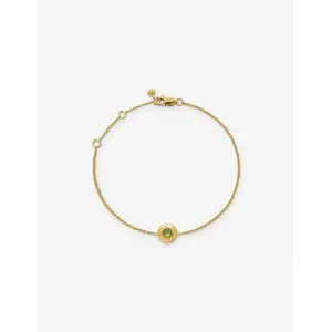 Monica Vinader August Birthstone Peridot Bracelet - Yellow Gold