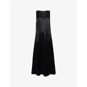 Max Mara Cima Sleeveless Satin Midi Dress