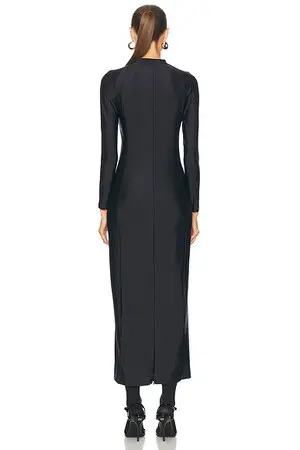 Alexander Wang Rashguard Long Sleeve Midi Dress