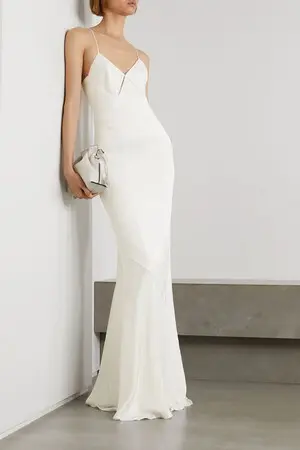 Galvan Cutout Satin Gown