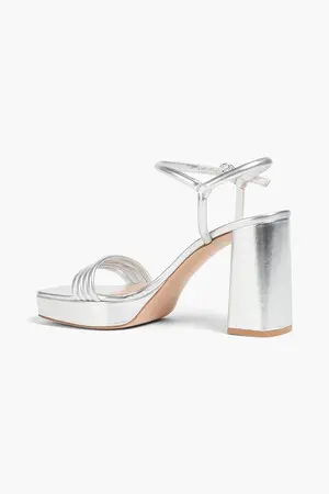 GIANVITO ROSSI Lena Platform Sandals - Silver