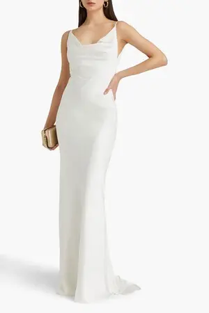 RHEA COSTA Paloma Draped Gown