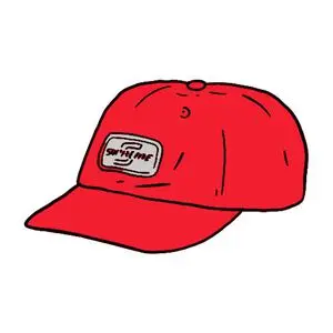 Supreme Reflective Patch 6-panel Cap - Red