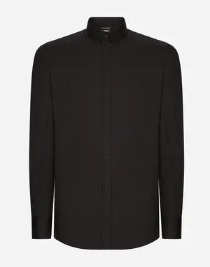 Dolce & Gabbana Stretch Cotton Gold-fit Shirt