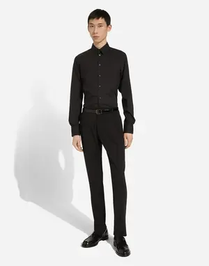 Dolce & Gabbana Stretch Cotton Gold-fit Shirt