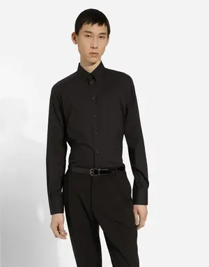 Dolce & Gabbana Stretch Cotton Gold-fit Shirt