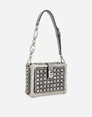 Dolce & Gabbana Jacquard Dolce Box Bag With Embroidery
