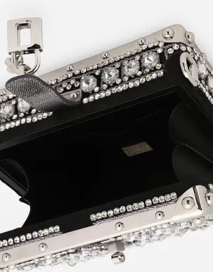 Dolce & Gabbana Jacquard Dolce Box Bag With Embroidery