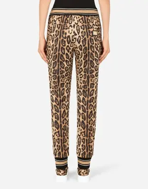 Dolce & Gabbana Leopard Print Jogging Pants - Multicolor