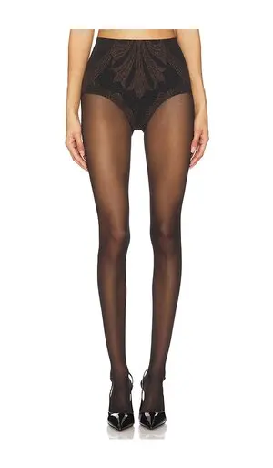 Wolford X Etro Metallic Jacquard Shorts - Metallic Copper