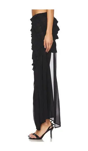 Beaufille Irving Asymmetrical Ruffle Skirt