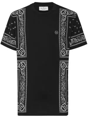 Philipp Plein Paisley-print T-shirt - Black