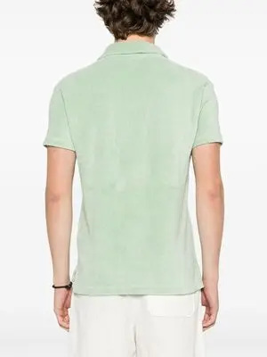 TOM FORD Towelling Short-sleeve Polo Shirt - Green