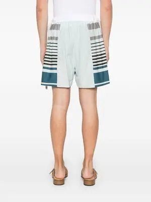 CRAIG GREEN Wave Striped Shorts
