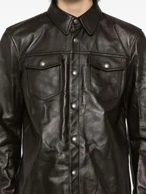 TOM FORD Button-up Leather Jacket