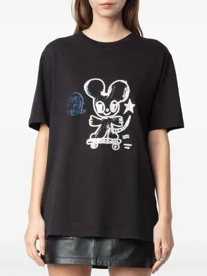 Zadig&Voltaire Edwin Happy Mouse T-shirt - Black
