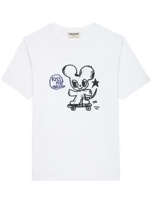 Zadig&Voltaire Edwin Happy Mouse T-shirt - White