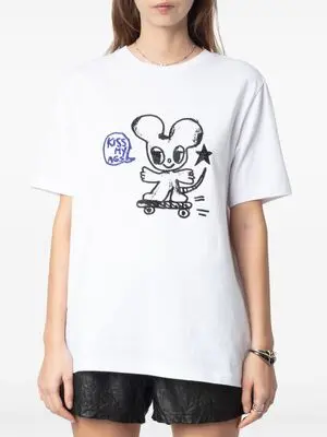Zadig&Voltaire Edwin Happy Mouse T-shirt - White