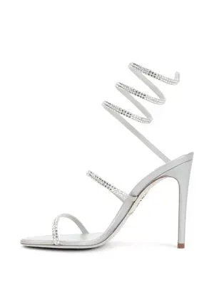 Rene Caovilla 105mm Cleo Satin Sandals