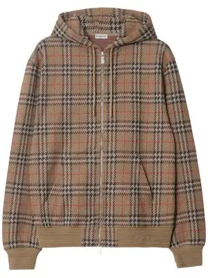 Burberry Vintage Check Zip-up Hoodie - Brown