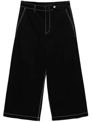 PALM ANGELS X MONCLER Wide-leg Trousers - Black