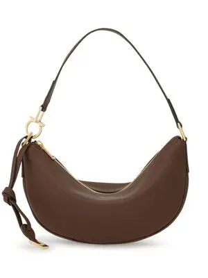 FERRAGAMO Zip Shoulder Bag - Brown